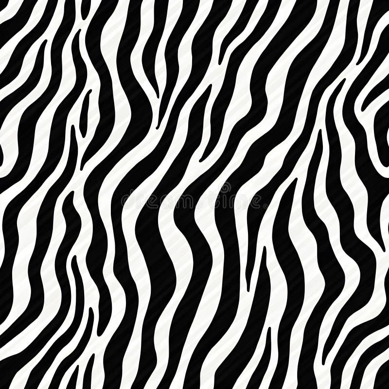 Classic Zebra Stripe: Seamless Animal Print Pattern Stock Illustration ...