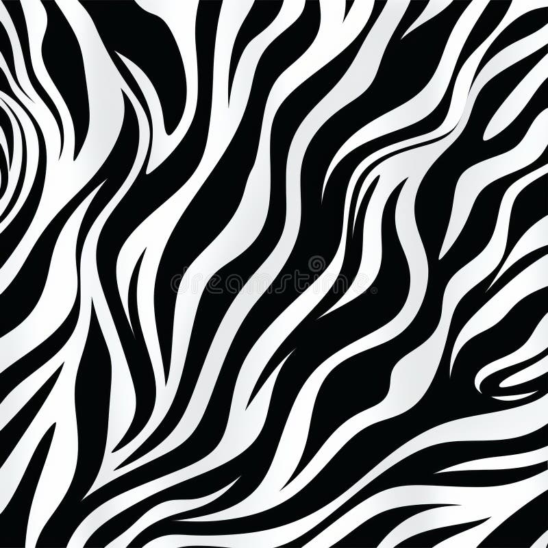 Black and White Zebra Stripe Pattern - Seamless Animal Print Stock ...