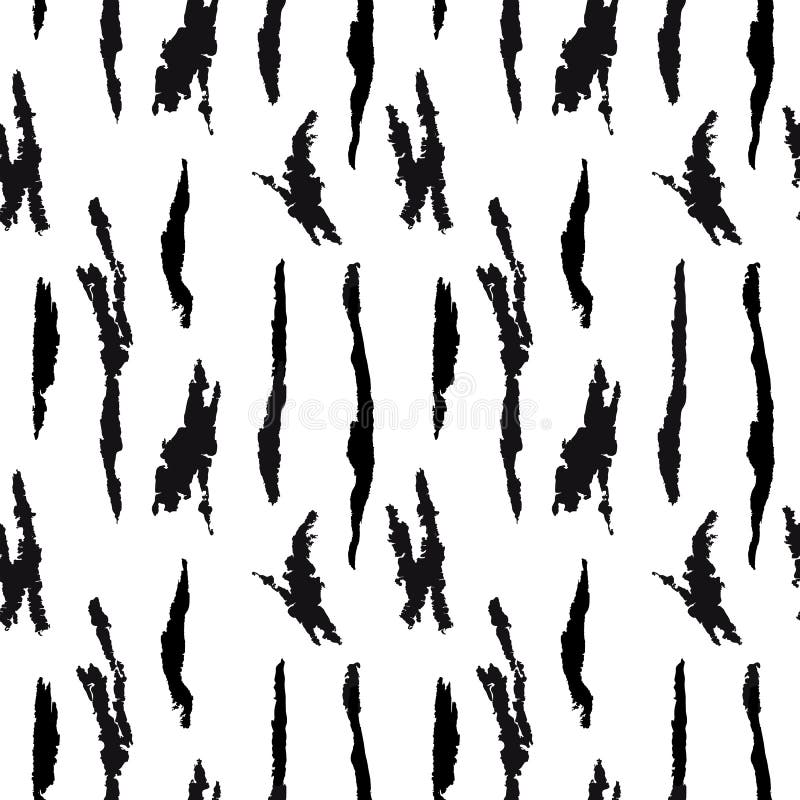 Black and White Zebra Style Abstract Repeat Seamless Pattern. Stock ...