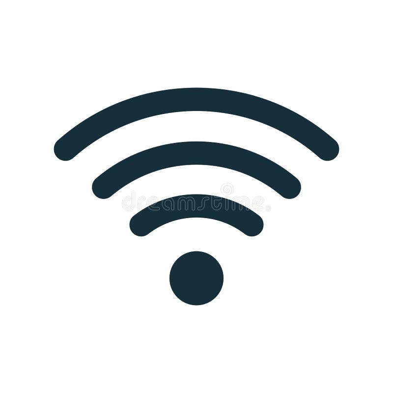 Free Wi-fi Point Icon on White Background Stock Illustration ...