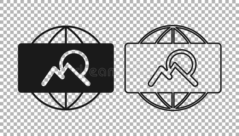 Black Wide Angle Picture Icon Isolated on Transparent Background ...