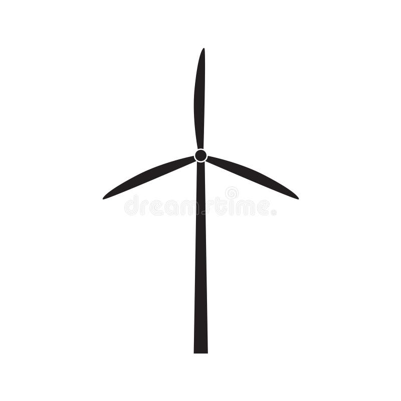 Windmills Icon Vector Sign and Symbol Isolated on White Background ...