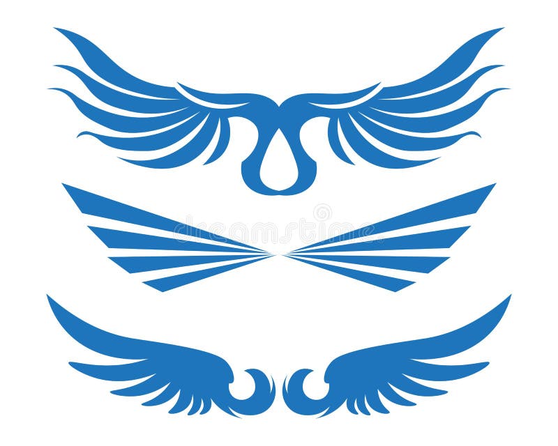 Black Wing Logo Symbol for a Professional Designer Stock Vector ...
