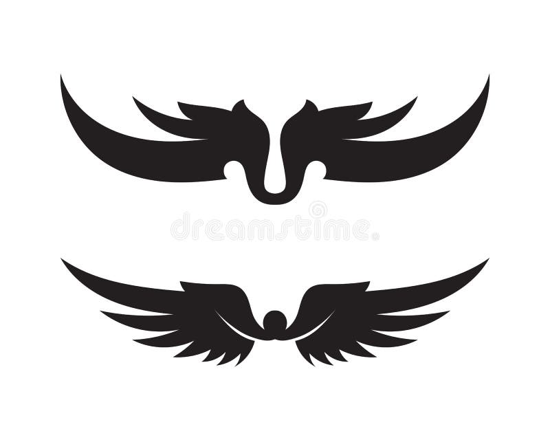 Black Wing Logo Symbol for a Professional Designer Stock Vector ...