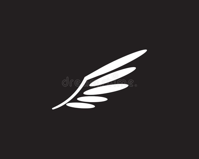 Black Wing Logo Symbol for a Professional Designer Stock Vector ...