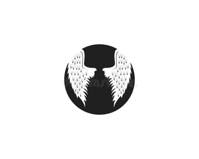 Black Wing Logo Symbol Vector Template Stock Vector - Illustration of ...