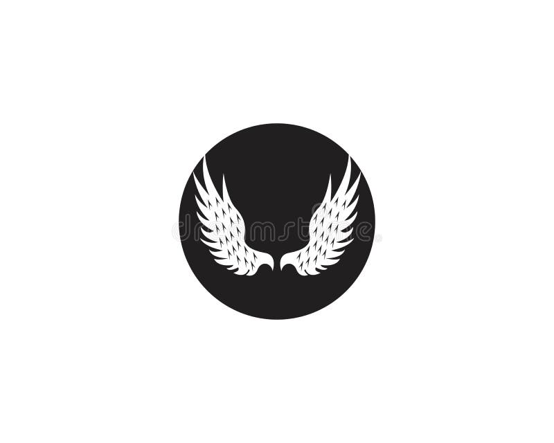 Black Wing Logo Symbol Vector Template Stock Vector - Illustration of ...