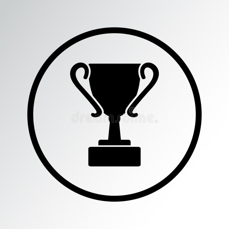 Black Winner Icon. Vector Illustration Stock Illustration ...