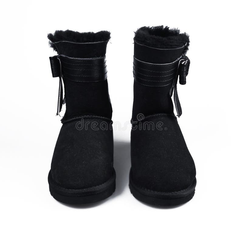Black winter shoes stock photo. Image of trendy, close - 83086220