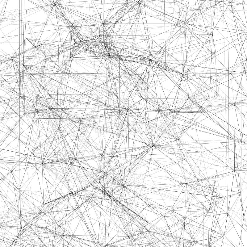 Geometric Black and White Polygonal Structure with Wire Mesh Stock ...