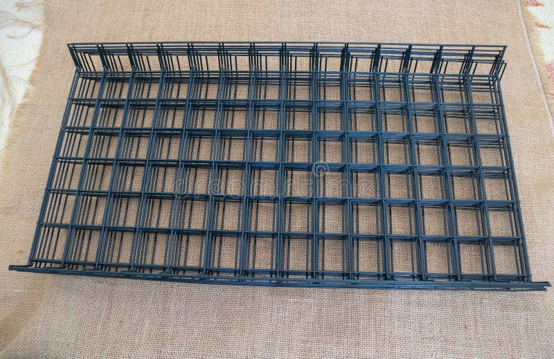 Black Wire Mesh Grid, Rectangular in Shape, with a Large Surface Area ...