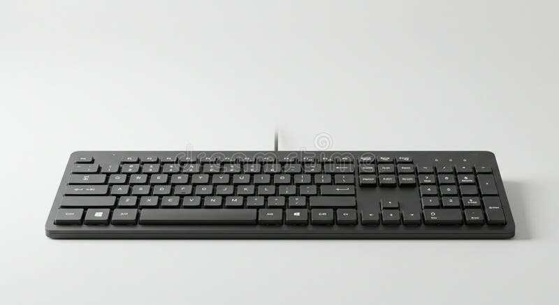 Black Wired Keyboard Stock Illustrations – 571 Black Wired Keyboard ...