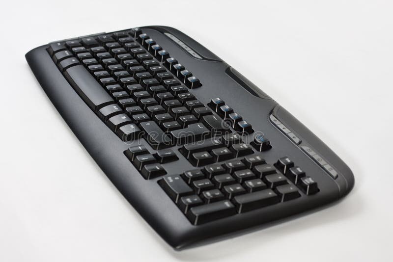 Black Wireless Computer Keyboard Stock Photo - Image of wireless, black ...