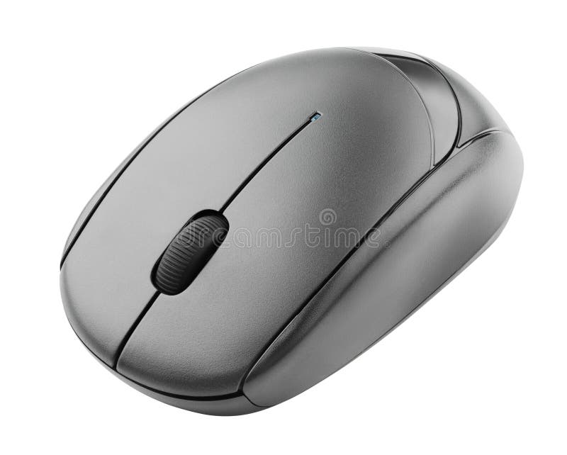Black Wireless Computer Mouse Stock Image - Image of office, electrical ...