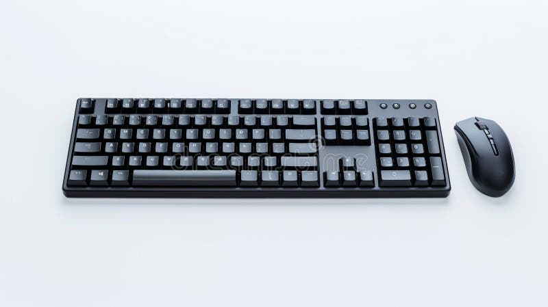 Sleek Black Keyboard Simple Background Minimalist Design Modern ...