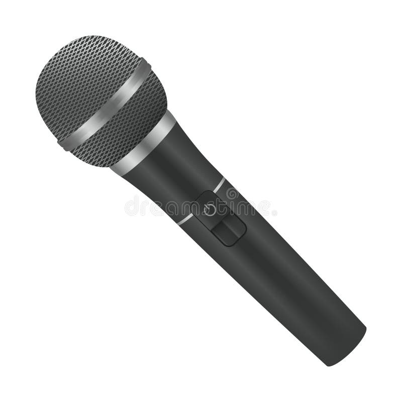 Wireless Microphone Vector Illustration Stock Vector - Illustration of ...