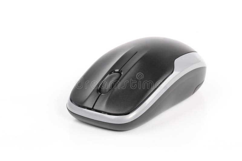 Black wireless mouse stock image. Image of computer, peripheral - 19702599