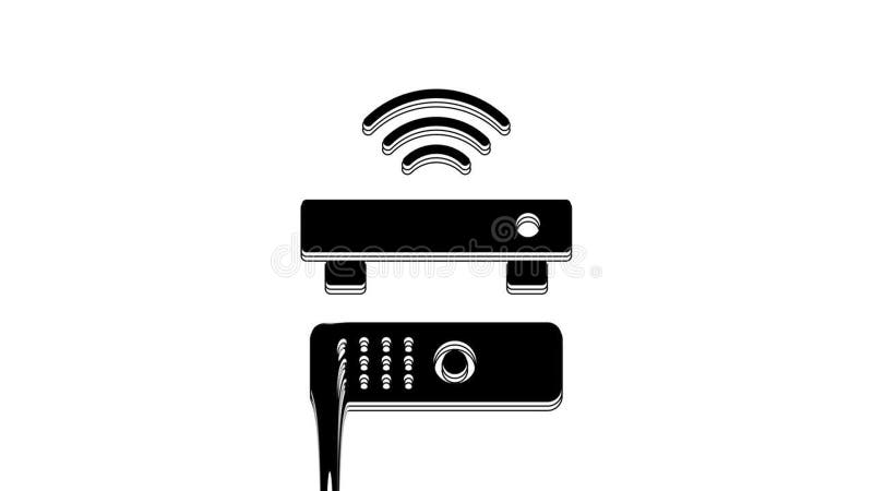 Black Wireless Multimedia and TV Box Receiver and Player with Remote ...