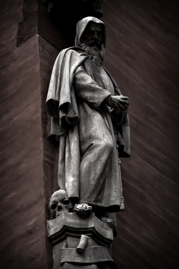 The black wizard statue stock image. Image of black - 231421171