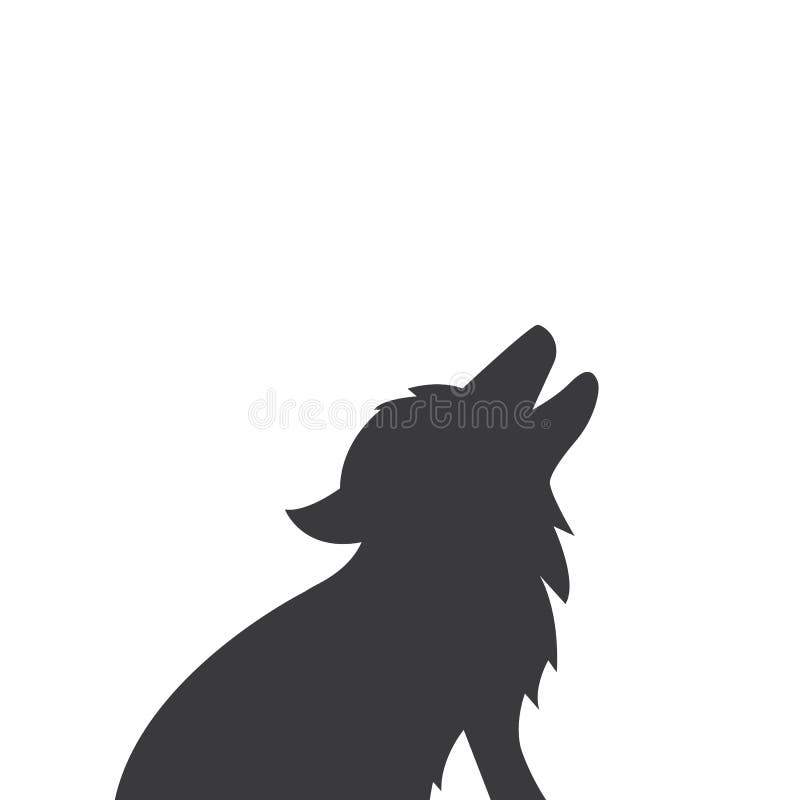 Black Wolf Icon Vector Illustration Design Stock Vector - Illustration ...