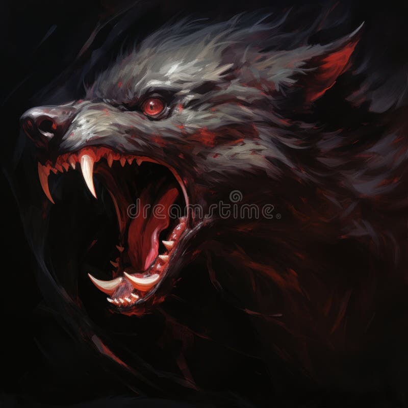 Black Wolf With Red Eyes Wallpaper