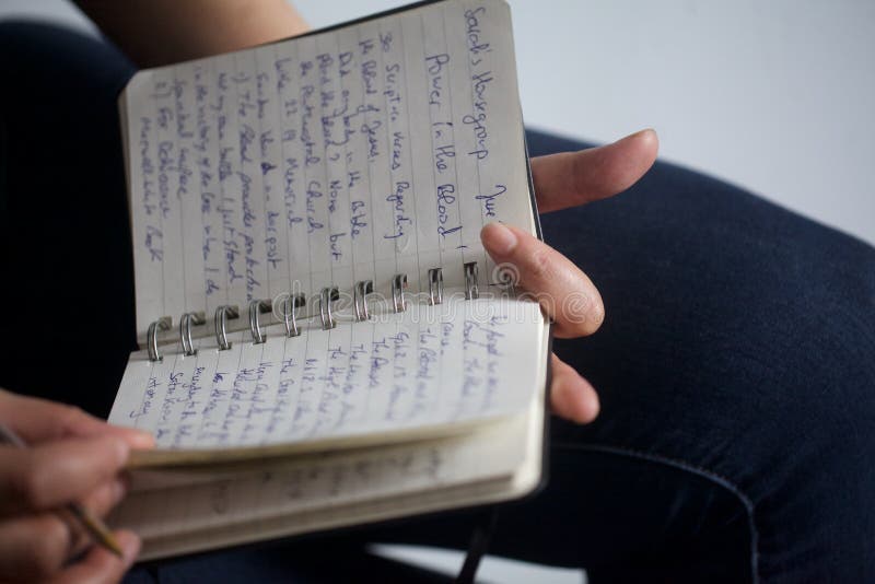 Black Woman Holding a Notebook Stock Image - Image of written, woman ...