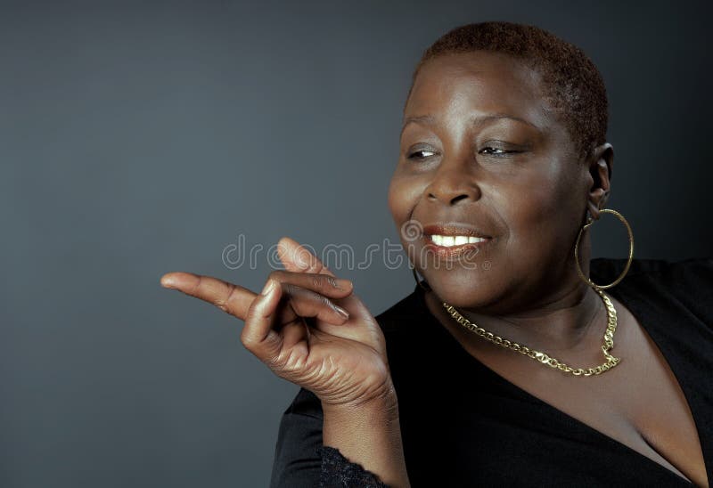 Black Woman Pointing Picture. Image: 2722955