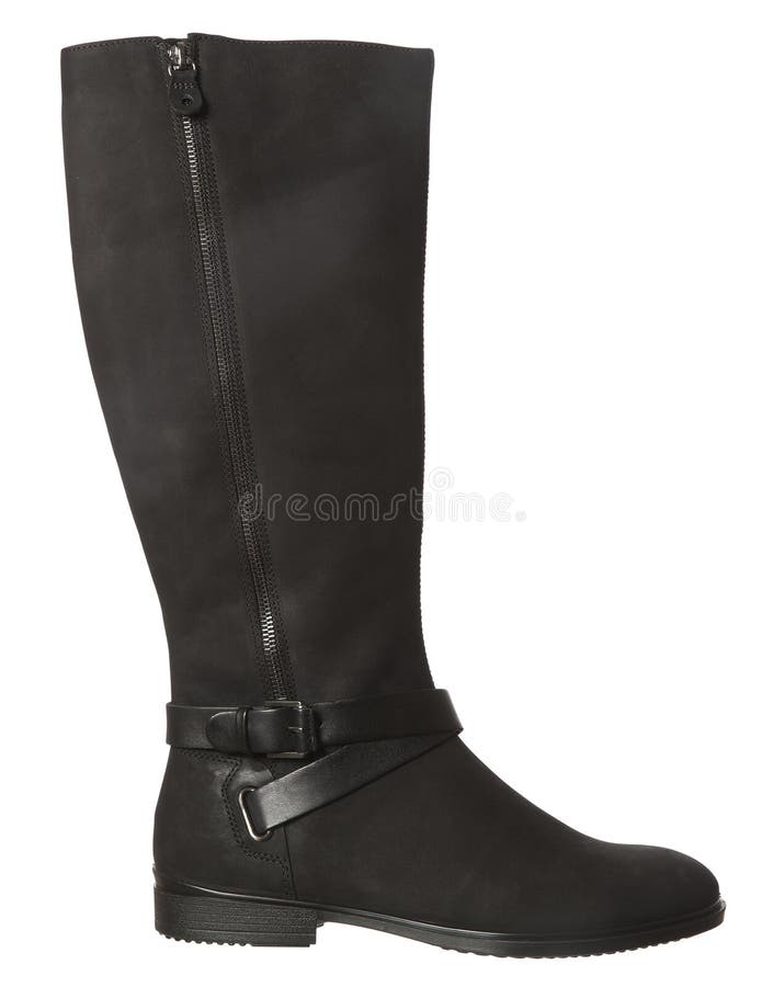Black Womens boot stock image. Image of black, isolated - 48324821