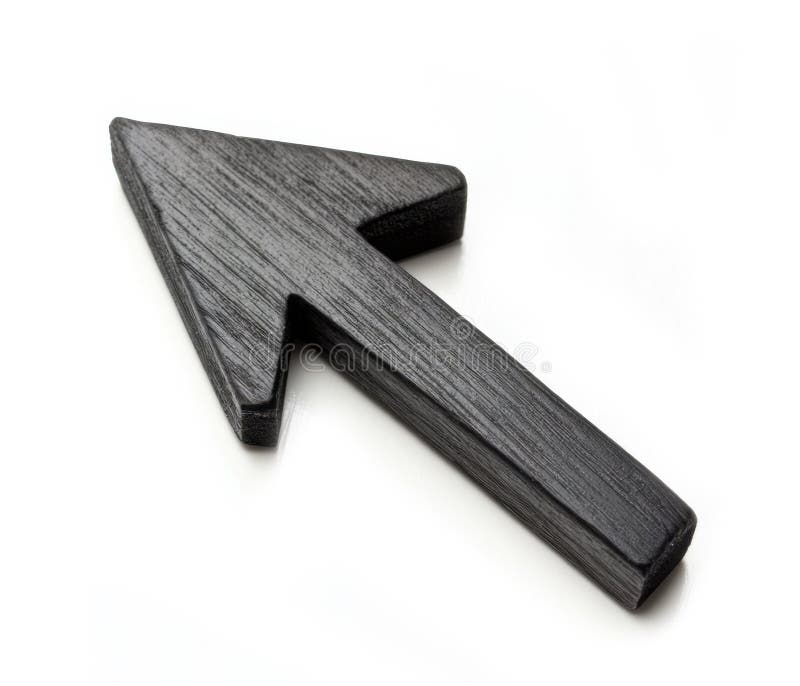 Black wooden arrow stock illustration. Illustration of icon - 361817363