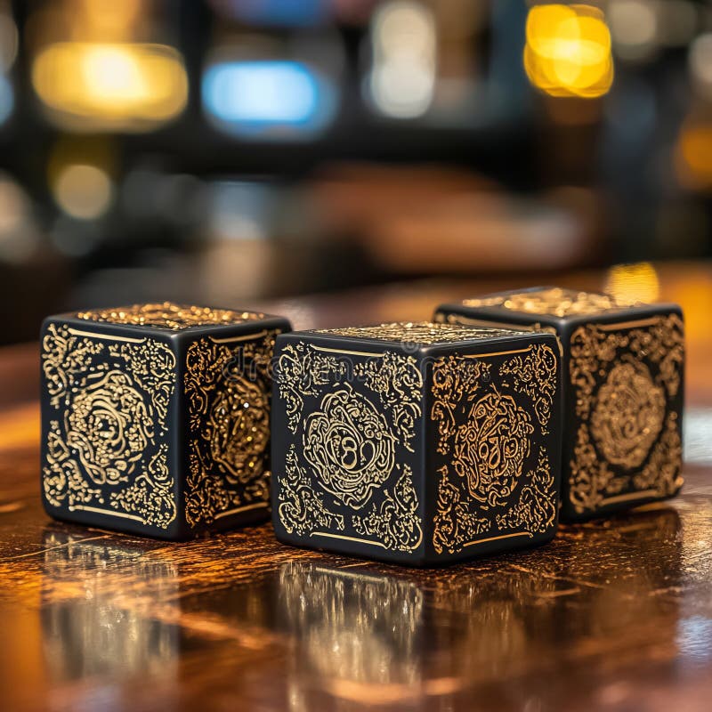 Black Wooden Boxes with a Pattern on the Background of the Night City ...
