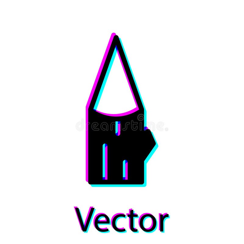 Black Wooden Log Icon Isolated on Transparent Background. Vector Stock ...