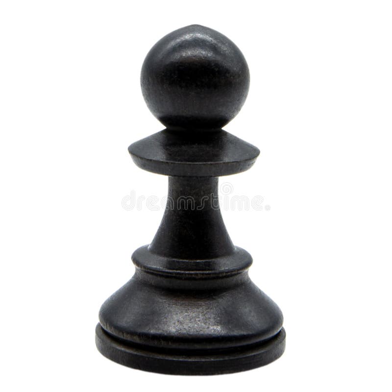 Black Wooden Pawn Chess Piece Stock Photo - Image of challenge, hobby ...