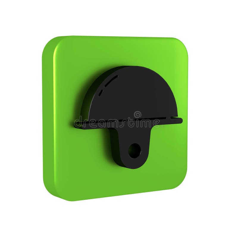 Black Worker Safety Helmet Icon Isolated on Transparent Background ...