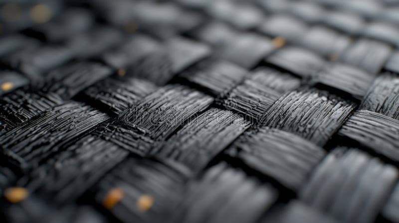 Black Woven Fabric Close Up Texture Detail Stock Illustration ...