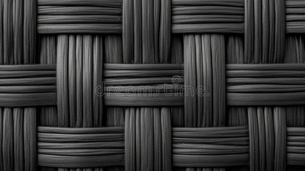 Black Woven Material Intertwined Pattern Texture Stock Illustration ...