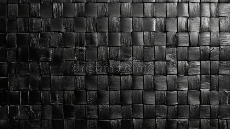 Black Woven Pattern of Interlocking Squares Stock Illustration ...