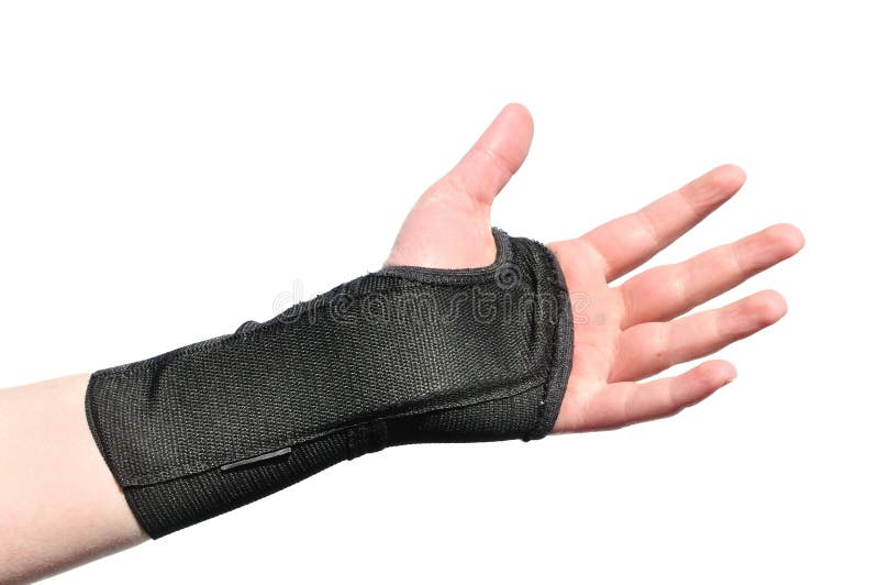 White Arm Brace stock photo. Image of healthcare, wrist - 24145962