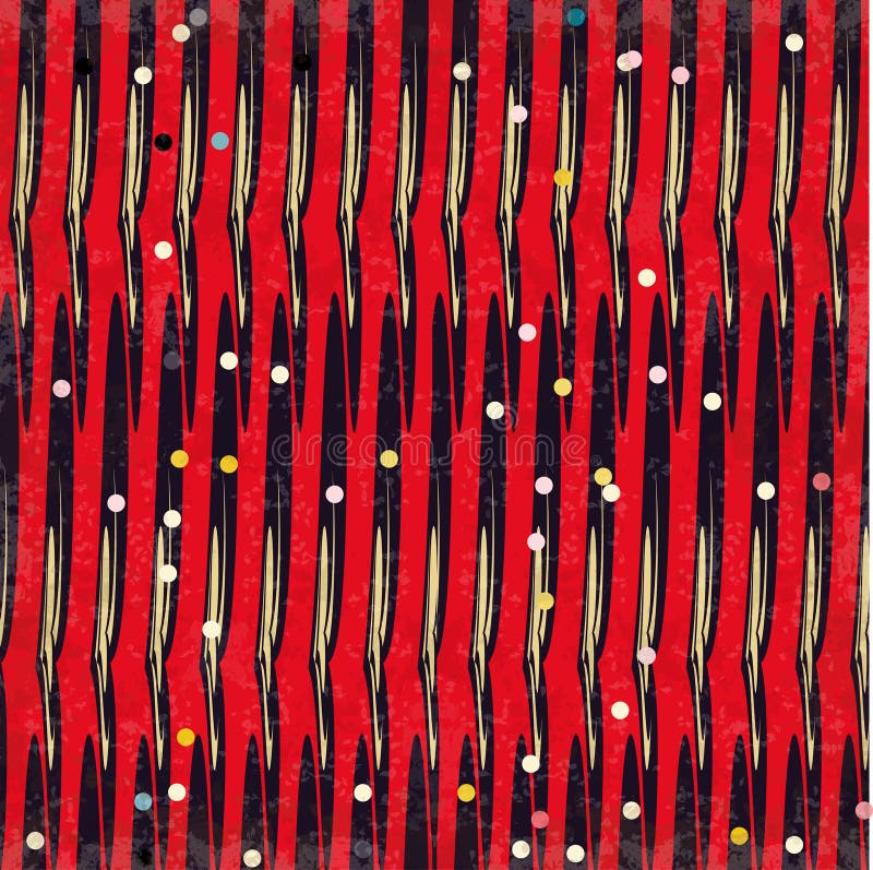 Black Yellow Abstract Objects on a Red Background Illustration Grunge ...