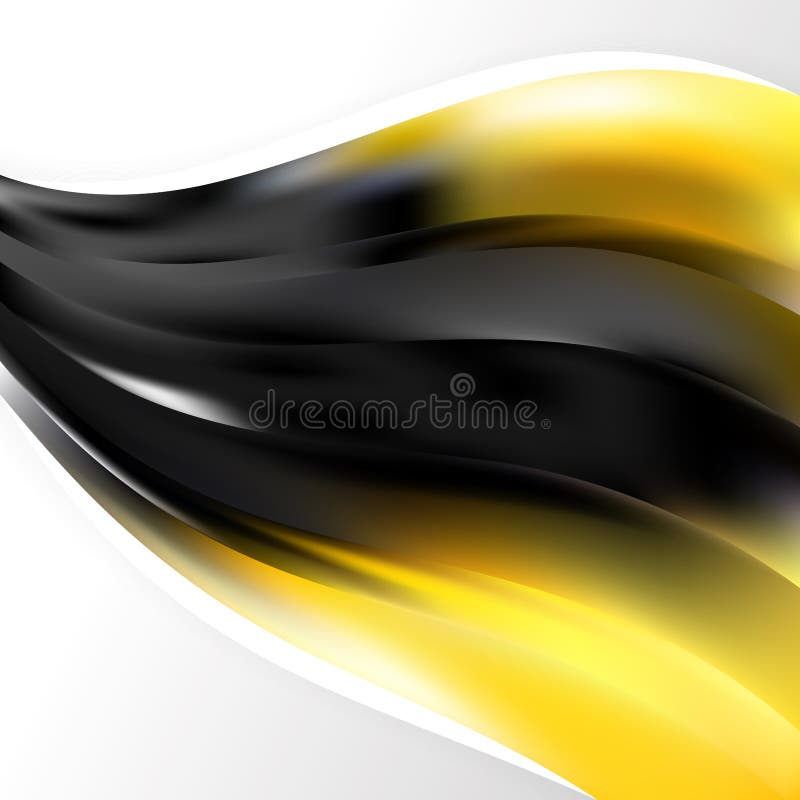 Black and Yellow Background Design Template Stock Vector - Illustration ...