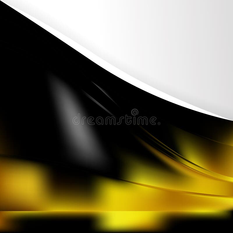 Black and Yellow Background Template Vector Illustration Stock Vector ...