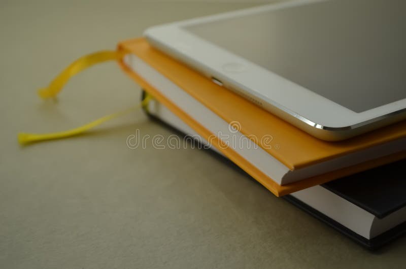 Black and Yellow Books with the White Device Stock Image - Image of ...