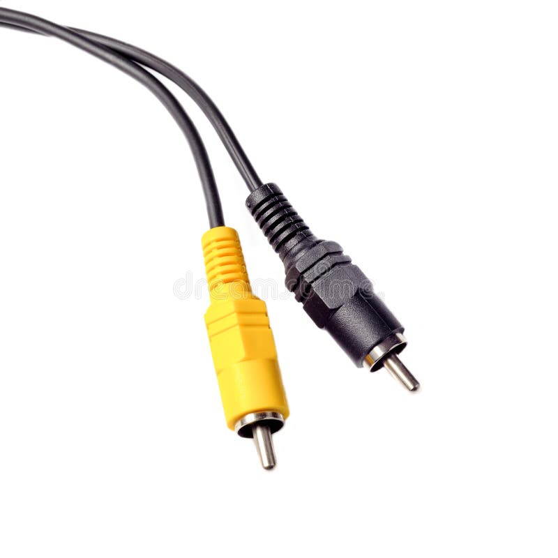 Black and Yellow Cable Length Video Stock Photo - Image of network ...