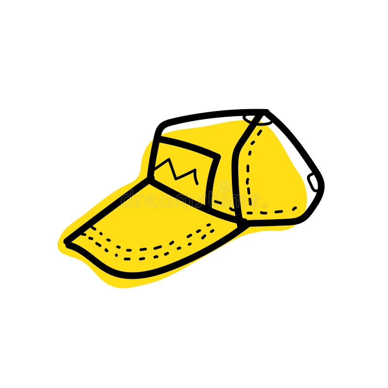 Cap Icon Design Vector Illustration Doodle Stock Vector - Illustration ...