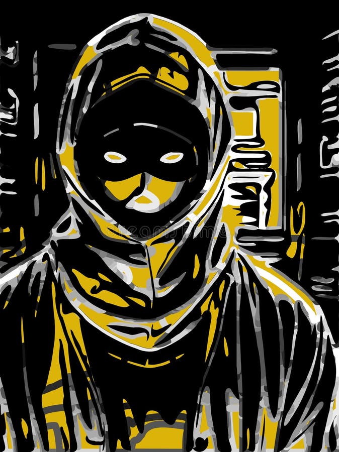 Black and Yellow Color of Abstract Geometric Pattern, Illustration ...