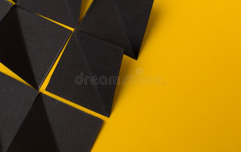 Black and Yellow Divided Background, Copy Space Stock Image - Image of ...