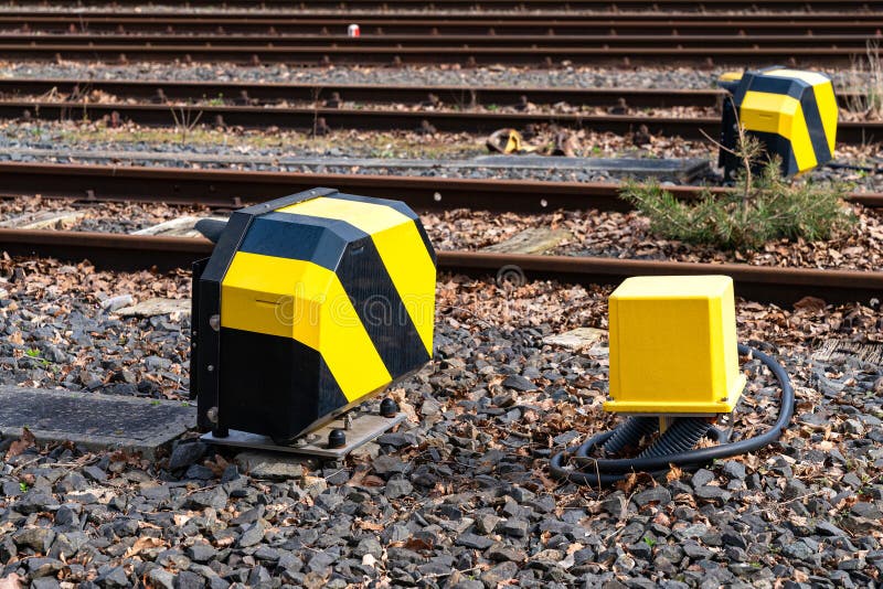 Black and Yellow Electrical Controller Boxes for Railway Switches ...