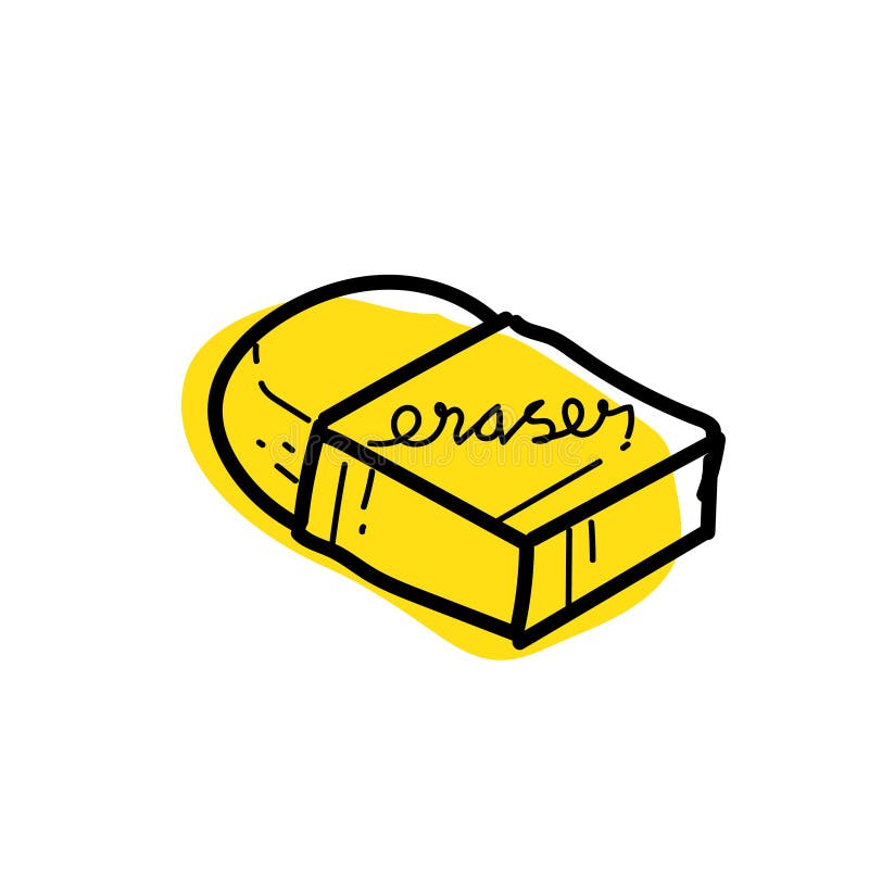Eraser Icon Design Vector Illustration Doodle Stock Vector ...