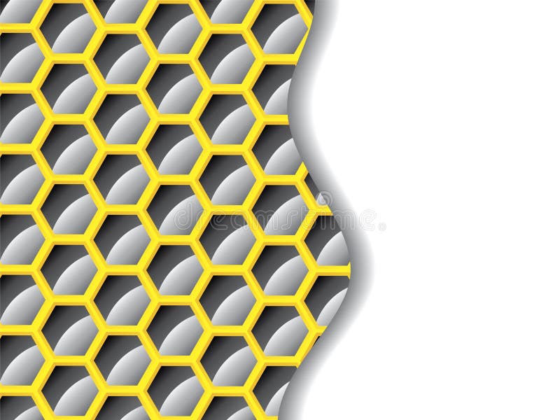 Black and Yellow Hexagon Background Stock Vector - Illustration of ...