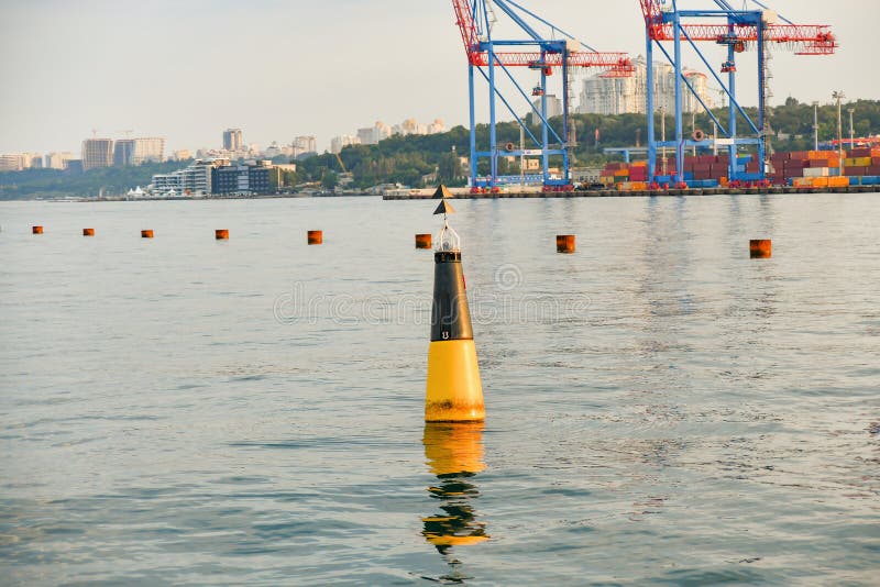 Yellow Storage Rack for Chain Slings for Lifting Loads on a Crane Stock ...