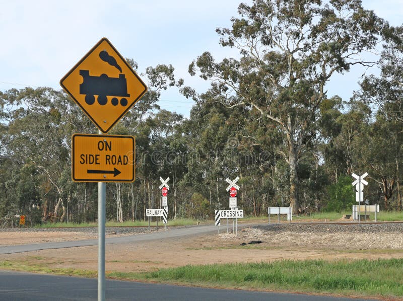 Black Yellow Trains Side Road Sign Stock Photos - Free & Royalty-Free ...